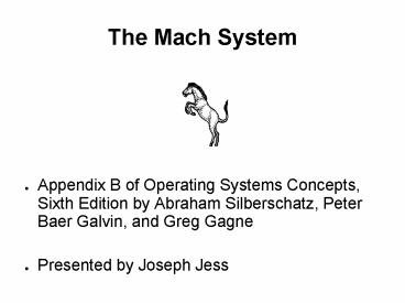 The Mach System presentation | free to view
