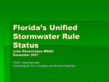 PPT – Florida PowerPoint presentation | free to view - id: 10b5ef-MjhiY