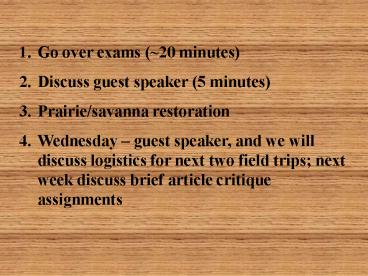 PPT – Go over exams 20 minutes PowerPoint presentation | free to view ...