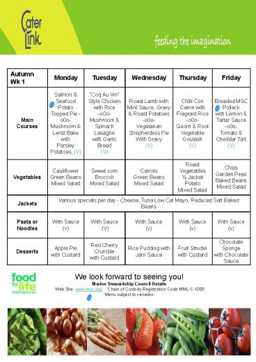 PPT – CaterLink PowerPoint presentation | free to view - id: 10ef17-ZDc1Z