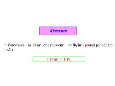 PPT – Pressure PowerPoint presentation | free to view - id: 10f462-MzZkZ