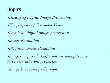 History of Digital Image Processing presentation | free to view