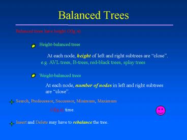 PPT – Balanced Trees PowerPoint presentation | free to view - id ...