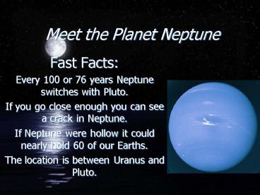 Meet the Planet Neptune presentation | free to view