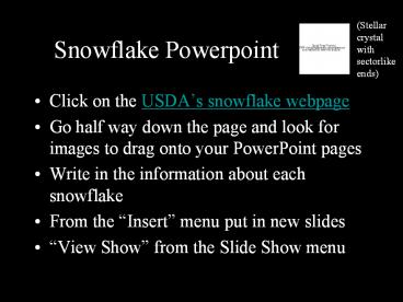 PPT – Snowflake Powerpoint PowerPoint presentation | free to download ...