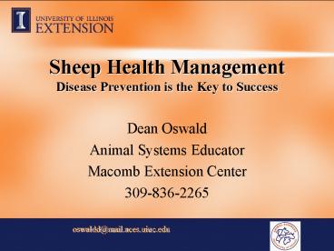 Sheep Health Management Disease Prevention is the Key to Success ...
