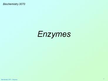 PPT – Enzymes PowerPoint presentation | free to view - id: 115a3f-MWI2Z