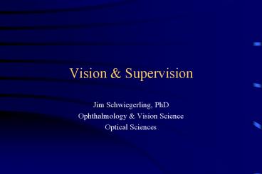 PPT – Vision PowerPoint presentation | free to view - id: 1166f0-ZDU4Z