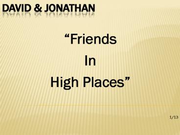 PPT – David PowerPoint presentation | free to view - id: 116950-Zjc3Y