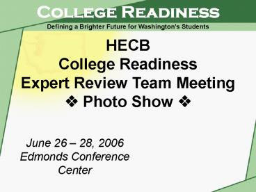 PPT – College Readiness PowerPoint presentation | free to view - id ...