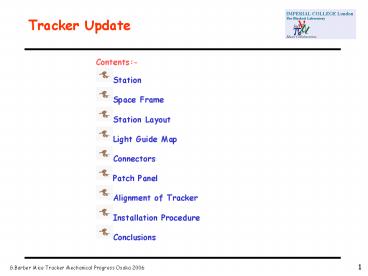 PPT – Tracker Update PowerPoint presentation | free to view - id ...