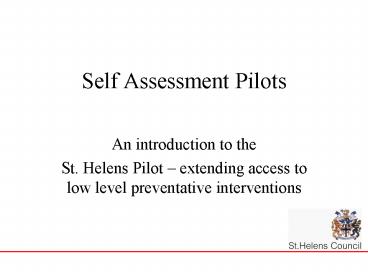 PPT – Self Assessment Pilots PowerPoint presentation | free to view ...