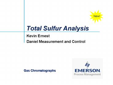 Total Sulfur Analysis presentation | free to view