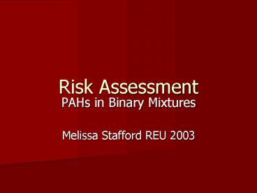 PPT – Risk Assessment PowerPoint presentation | free to view - id ...