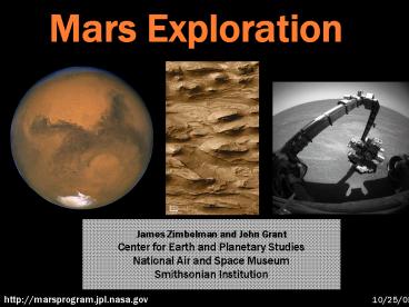 Mars Exploration presentation | free to view