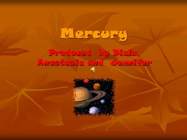 Mercury presentation | free to download