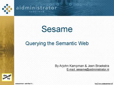 PPT – Sesame PowerPoint presentation | free to view - id: 11b666-OTYzM