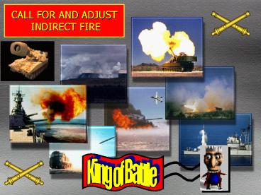 CALL FOR AND ADJUST INDIRECT FIRE presentation | free to view