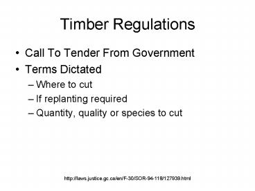 PPT – Timber Regulations PowerPoint presentation | free to view - id ...