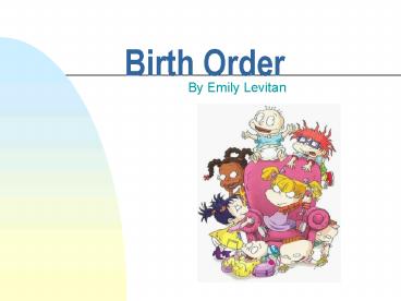 Birth Order presentation | free to view