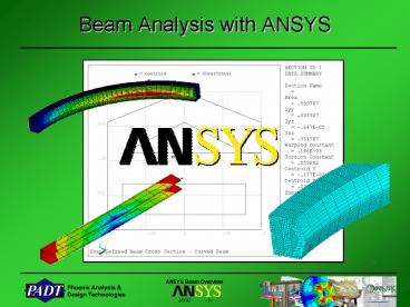 ANSYS Beam Overview presentation | free to view