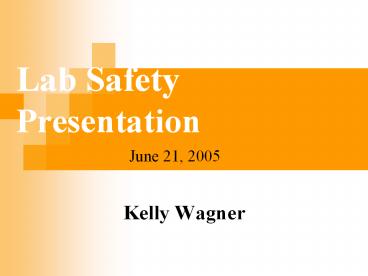 Lab Safety Presentation presentation | free to download