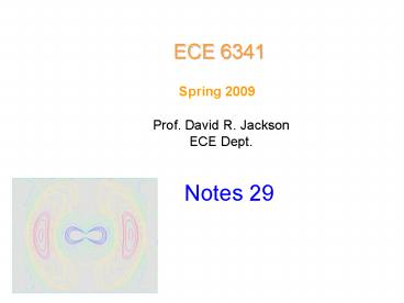 PPT – Prof. David R. Jackson PowerPoint presentation | free to view ...