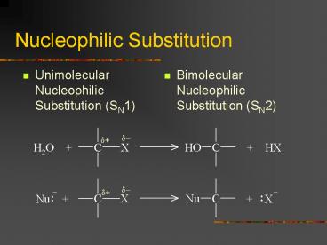 PPT – Nucleophilic Substitution PowerPoint presentation | free to view ...