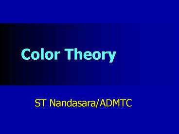 Color Theory presentation | free to download