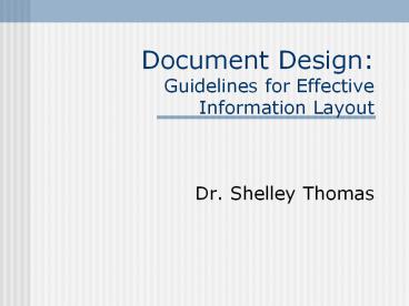 Document Design: Guidelines for Effective Information Layout ...