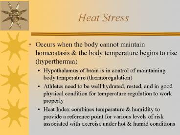 Heat Stress presentation | free to view