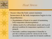 PPT – HEAT STRESS PowerPoint presentation | free to view - id: 23ff4e-OGRlO