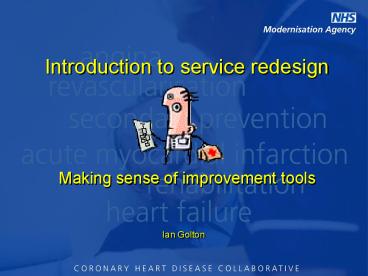 Introduction to service redesign presentation | free to view