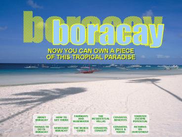 boracay presentation | free to download