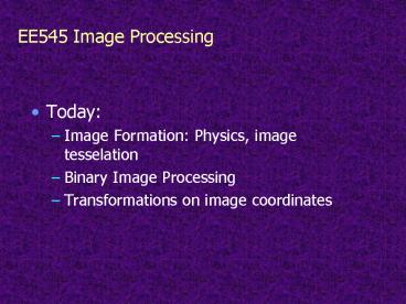 Today: presentation | free to view