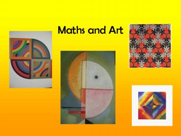 PPT – Maths and Art PowerPoint presentation | free to view - id: 1223f6 ...