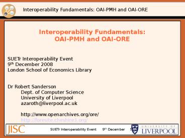 PPT – Interoperability Fundamentals: PowerPoint presentation | free to download - id: 1224c1-ZjZlZ