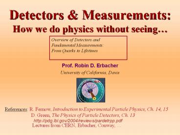 PPT – Detectors PowerPoint presentation | free to download - id: 1231bb ...