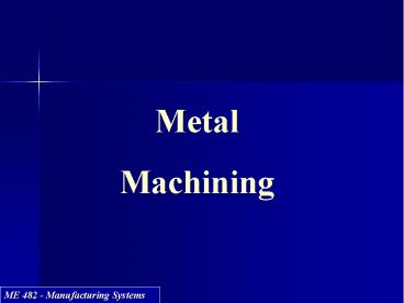 PPT – Metal PowerPoint presentation | free to download - id: 12319b-YWZmZ