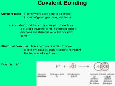Covalent Bonding presentation | free to view