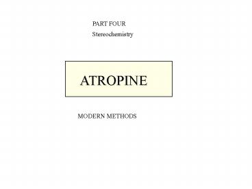 ATROPINE presentation | free to view