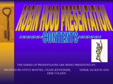 ROBIN HOOD PRESENTATION presentation | free to view