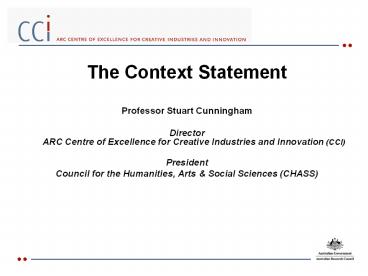 PPT – The Context Statement PowerPoint presentation | free to view - id ...