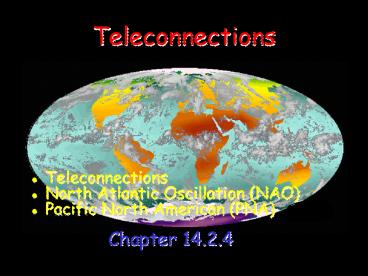Teleconnections presentation | free to view
