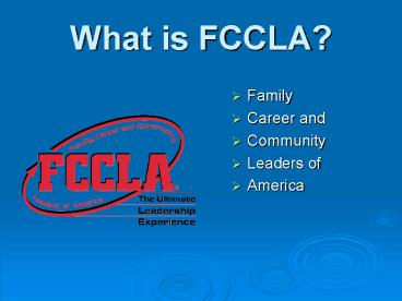 What is FCCLA presentation | free to view