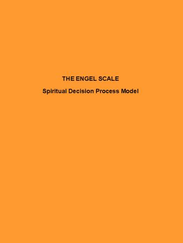THE ENGEL SCALE presentation | free to view