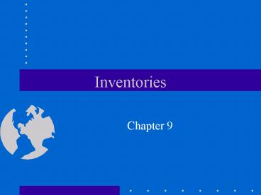 Inventories presentation | free to view