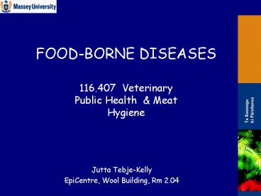 FOODBORNE DISEASES presentation | free to view
