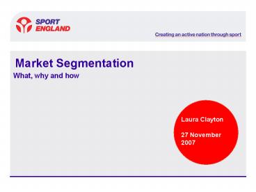 PPT – Market Segmentation PowerPoint presentation | free to view - id ...