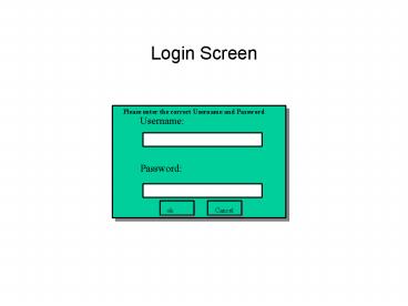 Login Screen presentation | free to view